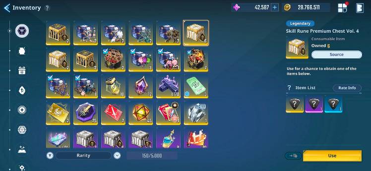 My, not so random inventory - Solo Leveling:ARISE