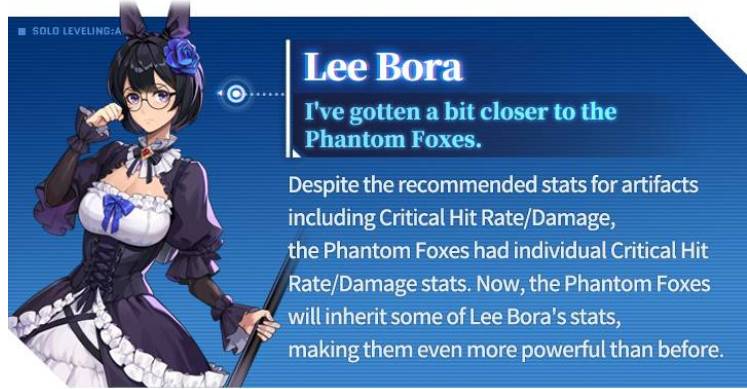 Upcoming Update - Lee Bora - Solo Leveling:ARISE