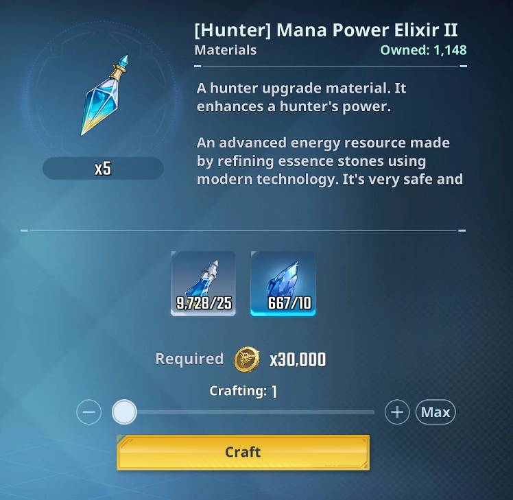 Give us more advance mana crystal - Solo Leveling:ARISE