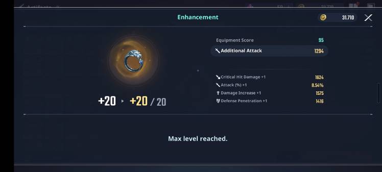 HIGHEST EQUIPMENT SCORE IN MY ARTIFACTS!!! - Solo Leveling:ARISE