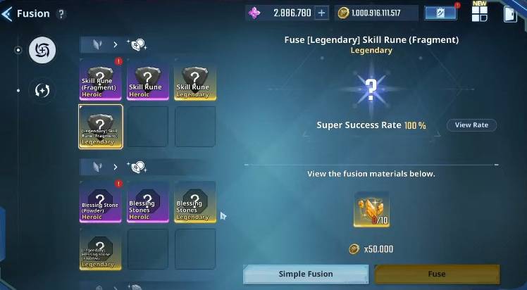 New way to craft legendary rune and blessings stone - Solo Leveling:ARISE