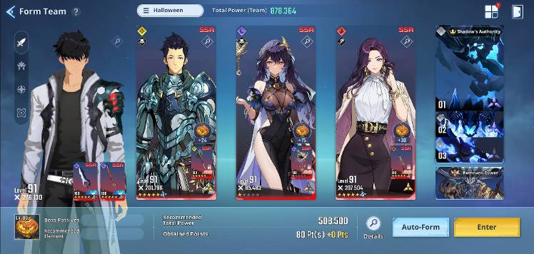 Halloween event Boss Challenge bug - Solo Leveling:ARISE