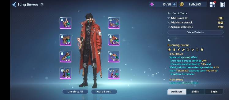 I'm just asking if its good to use the full burning curse set? Pls ...