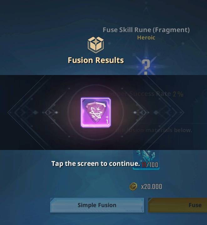 First Time Got Epic Rune From Fusion - Solo Leveling:ARISE