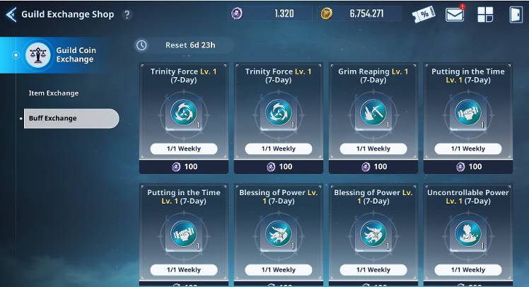 Another bug in Guild Exchange Shop - Buff Exchange - Solo Leveling:ARISE