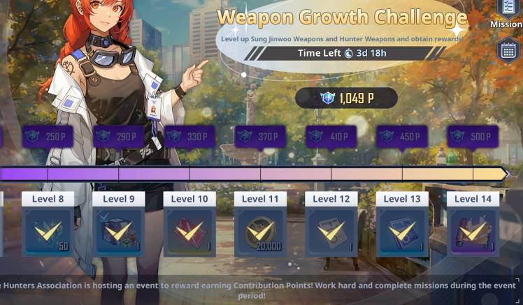 Weapons Growth Challenge -> Easy Completion - Solo Leveling:ARISE
