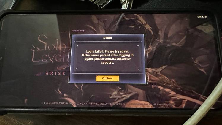 Log Issue - Solo Leveling:ARISE