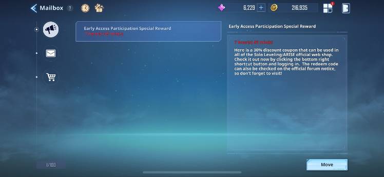 Shop and 30% Discount coupon. - Solo Leveling:ARISE