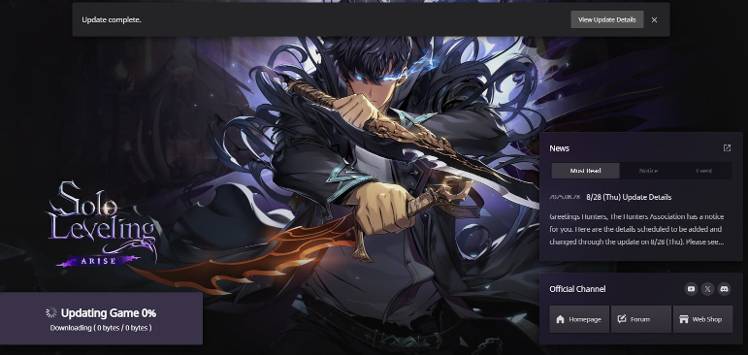 Update bug - Solo Leveling:ARISE