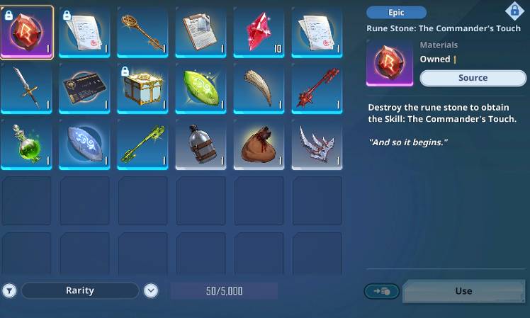 PLEASE TELL ME HOW TO USE THAT RUNE STONE: COMMANDER TOUCH I DEFEAT THE ...