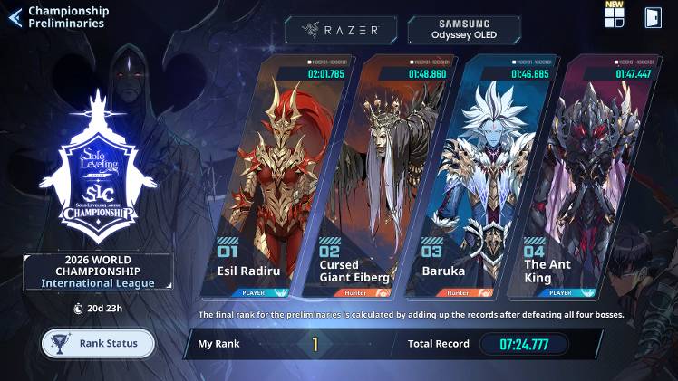 World Rank no.1 hahahaha - Solo Leveling:ARISE