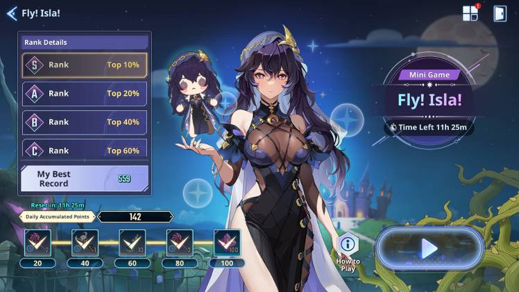 What's your best score? Fly! Isla! - Solo Leveling:ARISE