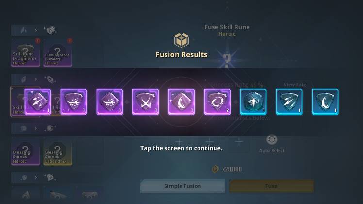 Probably The most Efficient Rune Stone Fusion in My account - Solo ...