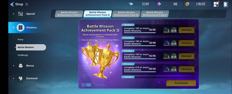 Anyone else missing battle mission achievement 3 in the missions ...