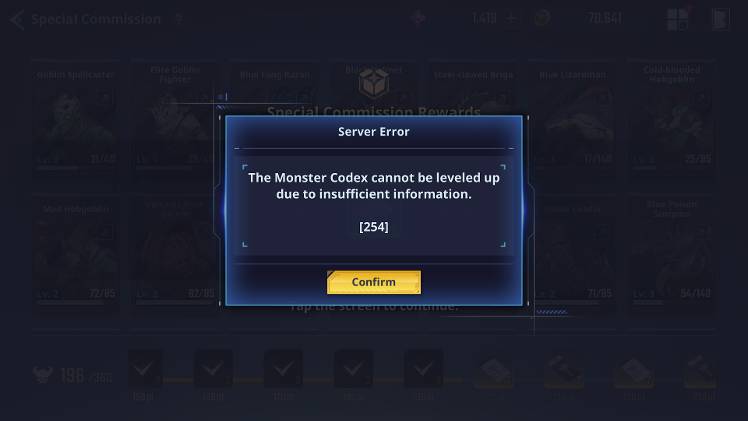 Special Commission Error - Solo Leveling:ARISE