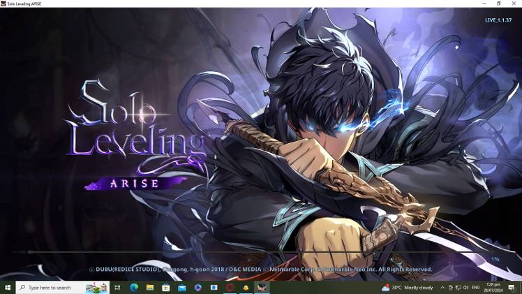 Loading screen bug, its been a freaking 1hr still 1percent? - Solo Leveling:ARISE
