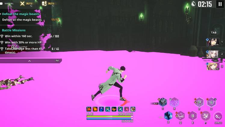 Pink floor in the first three stages of the story "What Must Be ...