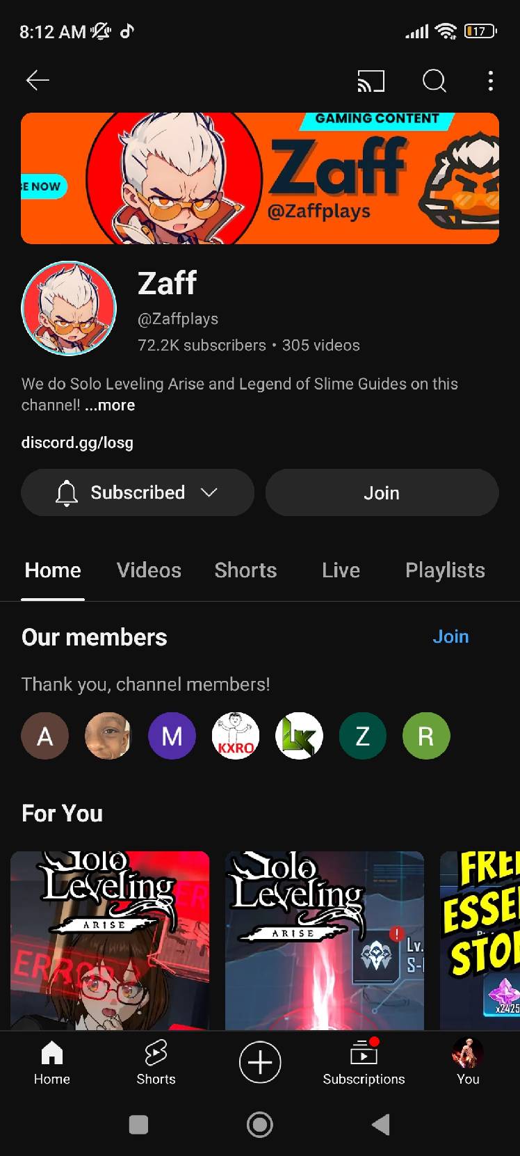 Zaff - Solo Leveling:ARISE