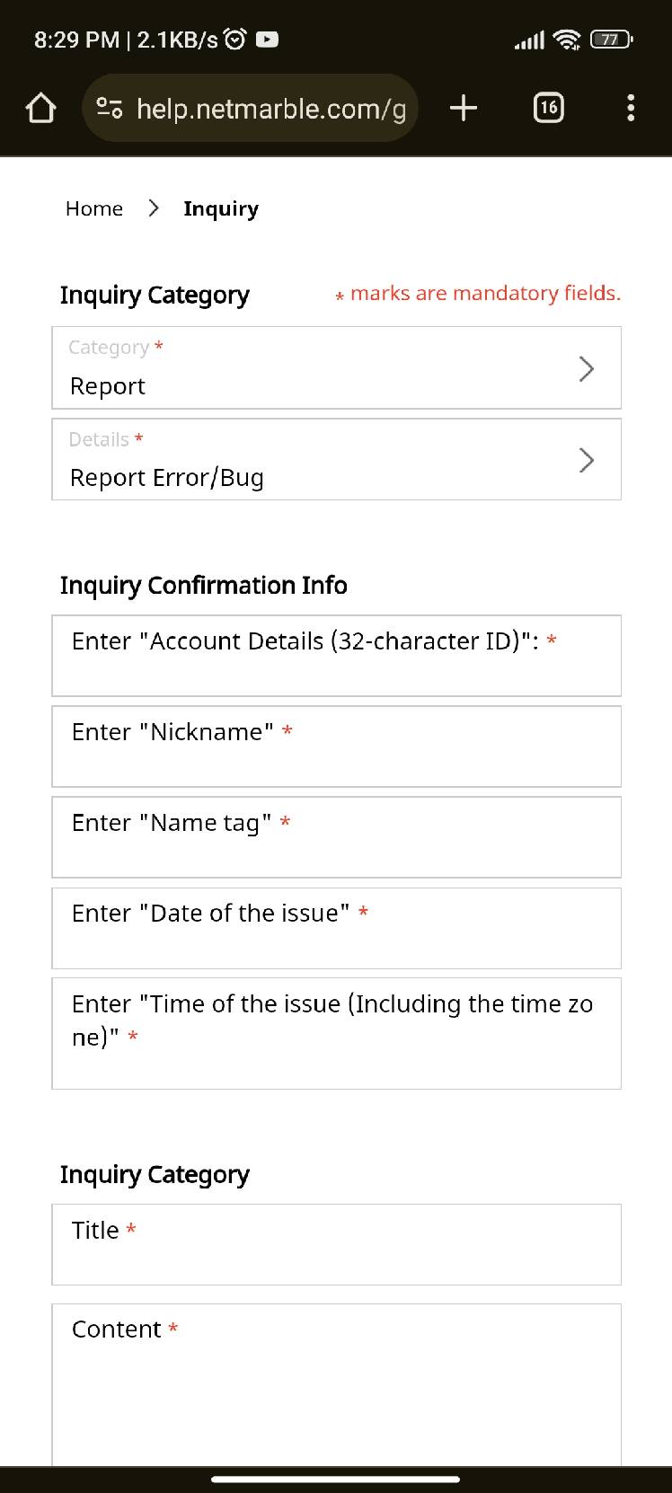 Bug report - Solo Leveling:ARISE