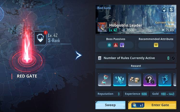 S Rank Red gate - Solo Leveling:ARISE