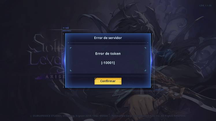 ERROR DE SERVIDOR - Solo Leveling:ARISE