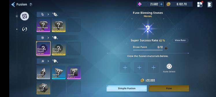 normal Fusion material - Solo Leveling:ARISE