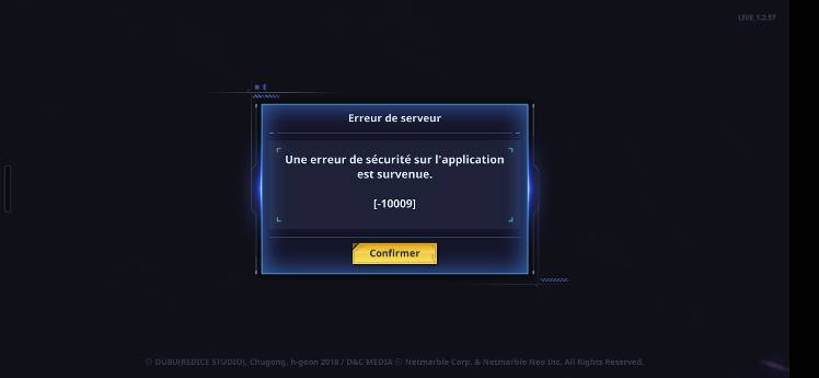 -10009 error - Solo Leveling:ARISE