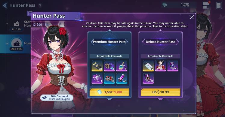 [ Hunter Pass ] Discount Bug - Solo Leveling:ARISE