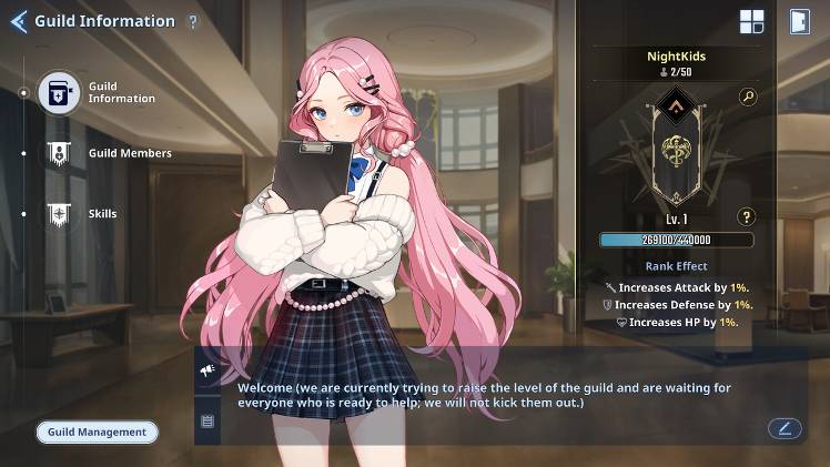 We are waiting for everyone in the guild Open access Guild names NightKids - Solo Leveling:ARISE