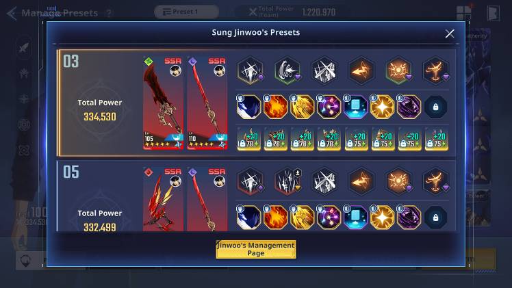 Jinwoo's Slot Management Missing " 04 " & add more slot - Solo Leveling ...