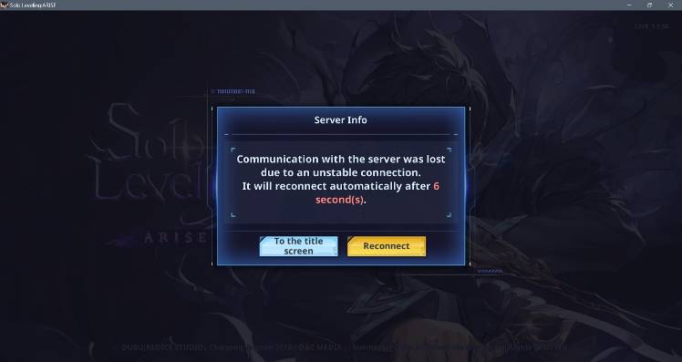 Stuck at the loading screen - Solo Leveling:ARISE