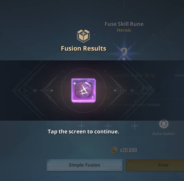 2nd Time Got A Heroic Rune From Fusion - Solo Leveling:ARISE