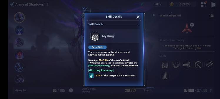 Beru healing power............what does this skill do - Solo Leveling:ARISE