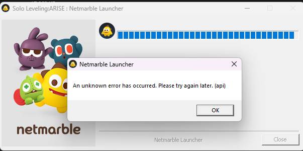 While redownloading netmarble launcher (if u know a fix pls comment it ...