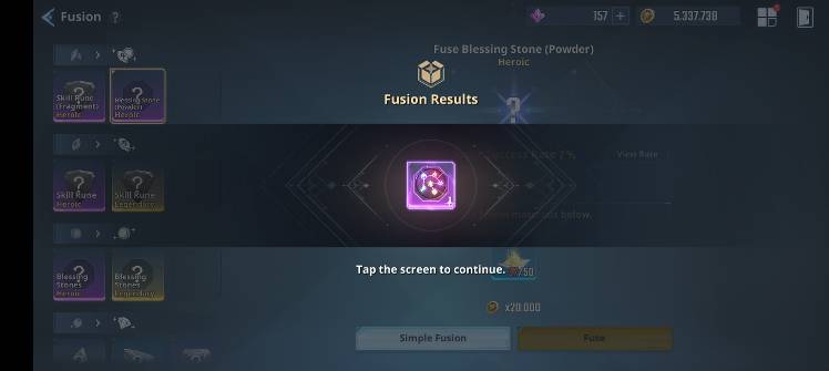 50 blessings powder gave me this😯 - Solo Leveling:ARISE