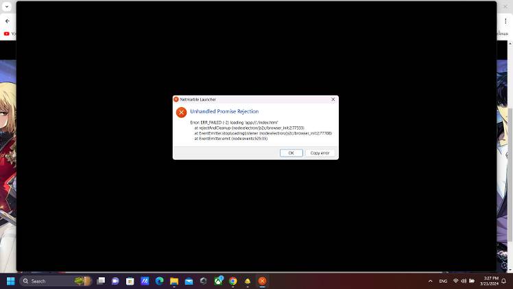 Unhandled Promise Rejection Error Errfailed 2 Loading Appindexhtml At Rejectandclea