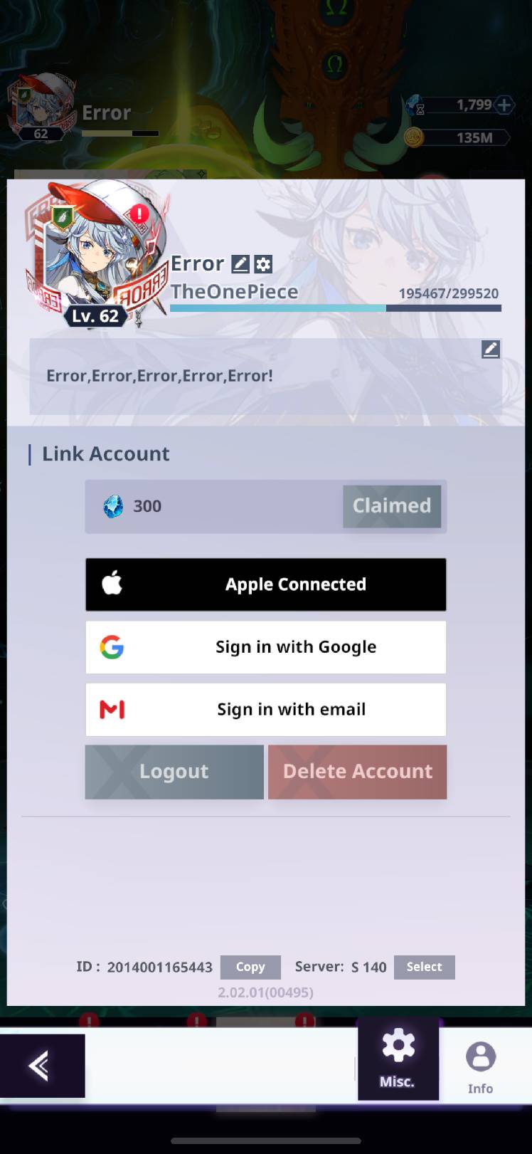 No opportunity to use code - Tower of God: New World